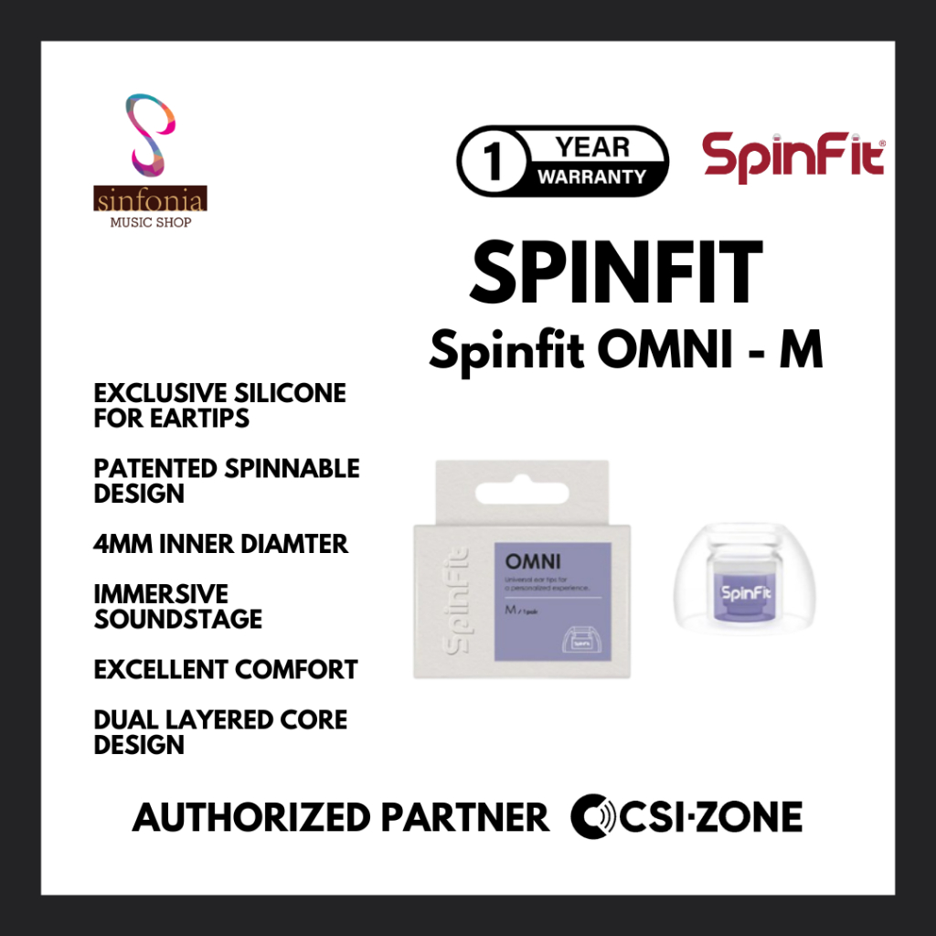 Jual Spinfit OMNI Premium Silicone Eartips For Earphone In Ear Monitor ...