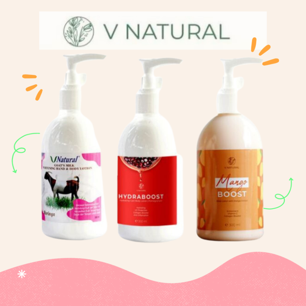 Jual V Natural Whitening Body Lotion 300ml Series - Body Lotion Series ...
