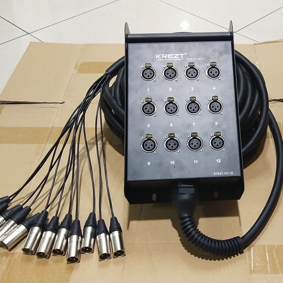 Jual Kabel Snake isi 12Ch - Komplit + Box Snake KREZT Dan Konektornya ...