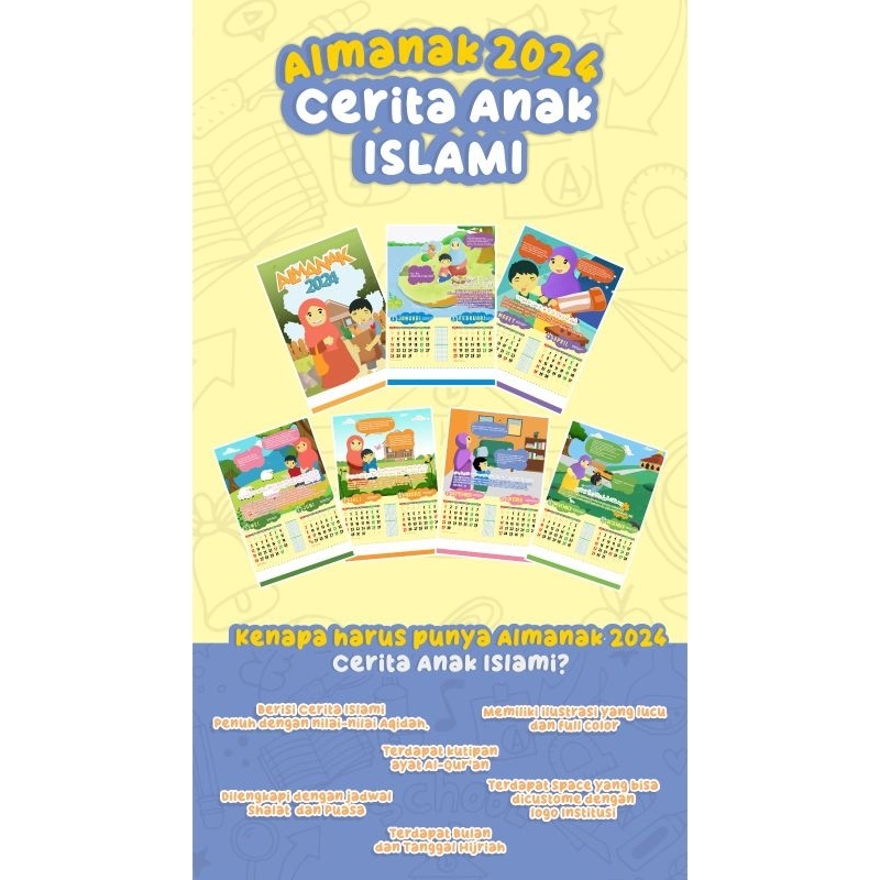 Jual Kalender/Almanak 2025 seri cerita anak islami | Shopee Indonesia