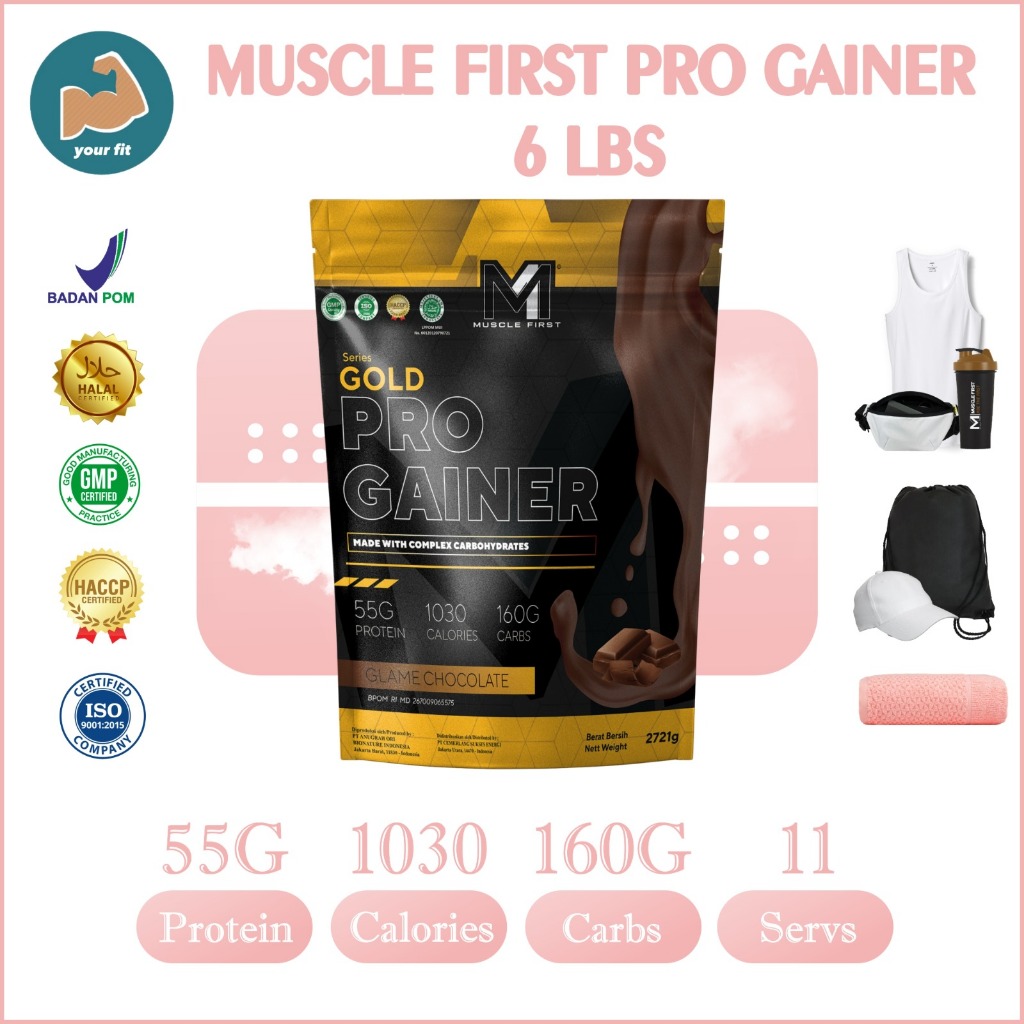 Jual MUSCLE FIRST M1 PRO GAINER 6 LBS 11 SERVINGS 2,7 KILOGRAM | Shopee ...