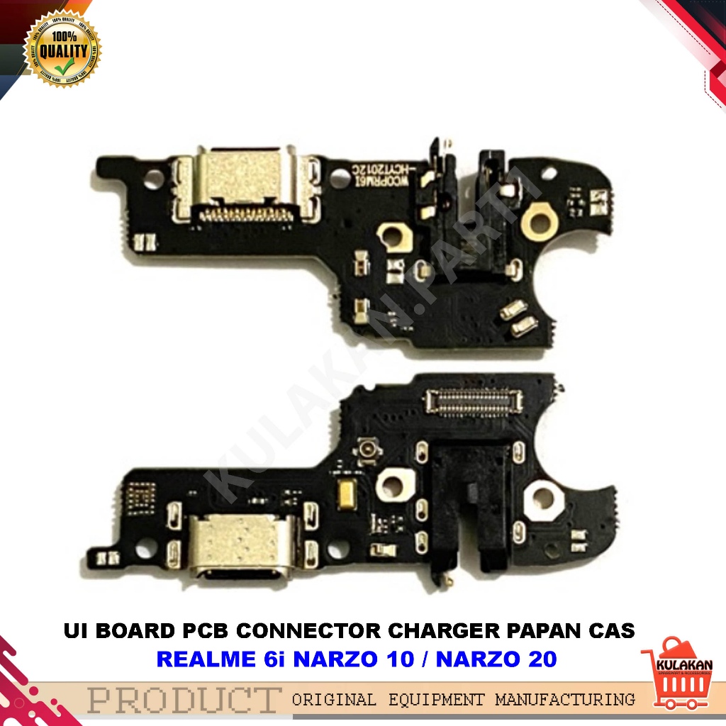 Jual Papan pcb cas REALME 6i connector charger Narzo 10 Narzo 20 Type C ...