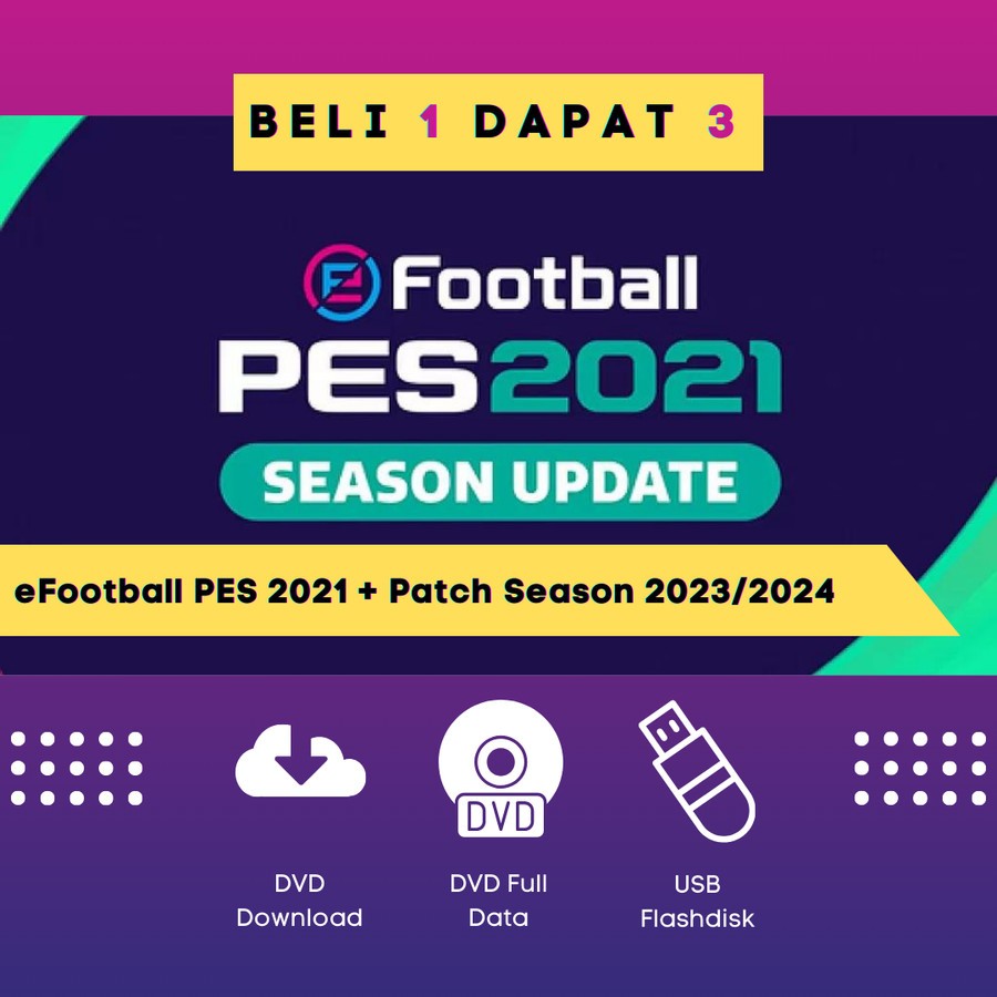 Jual PES 2021 eFootball + Latest Patch | PES 21 | GAME PC ORIGINAL ...