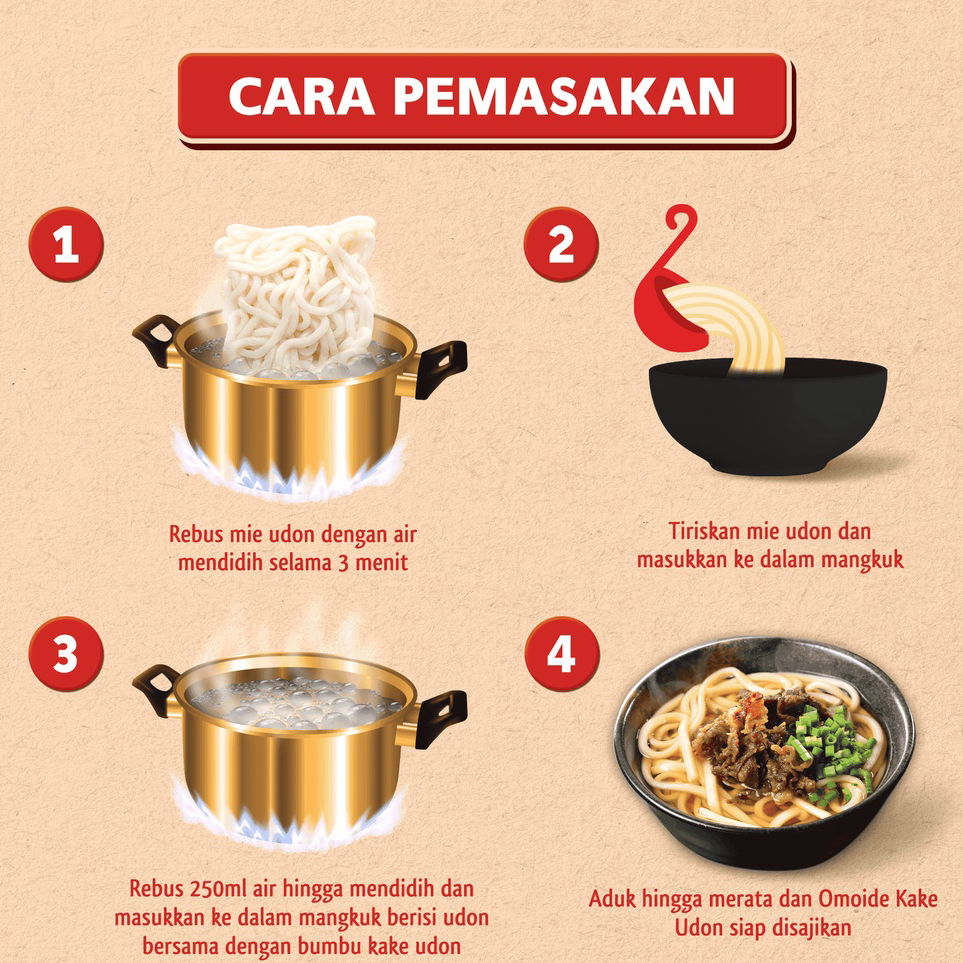 Jual SCWH0959 Omoide Kake Udon 150gr/ Udon / Mie Instan Kuah Rebus ...