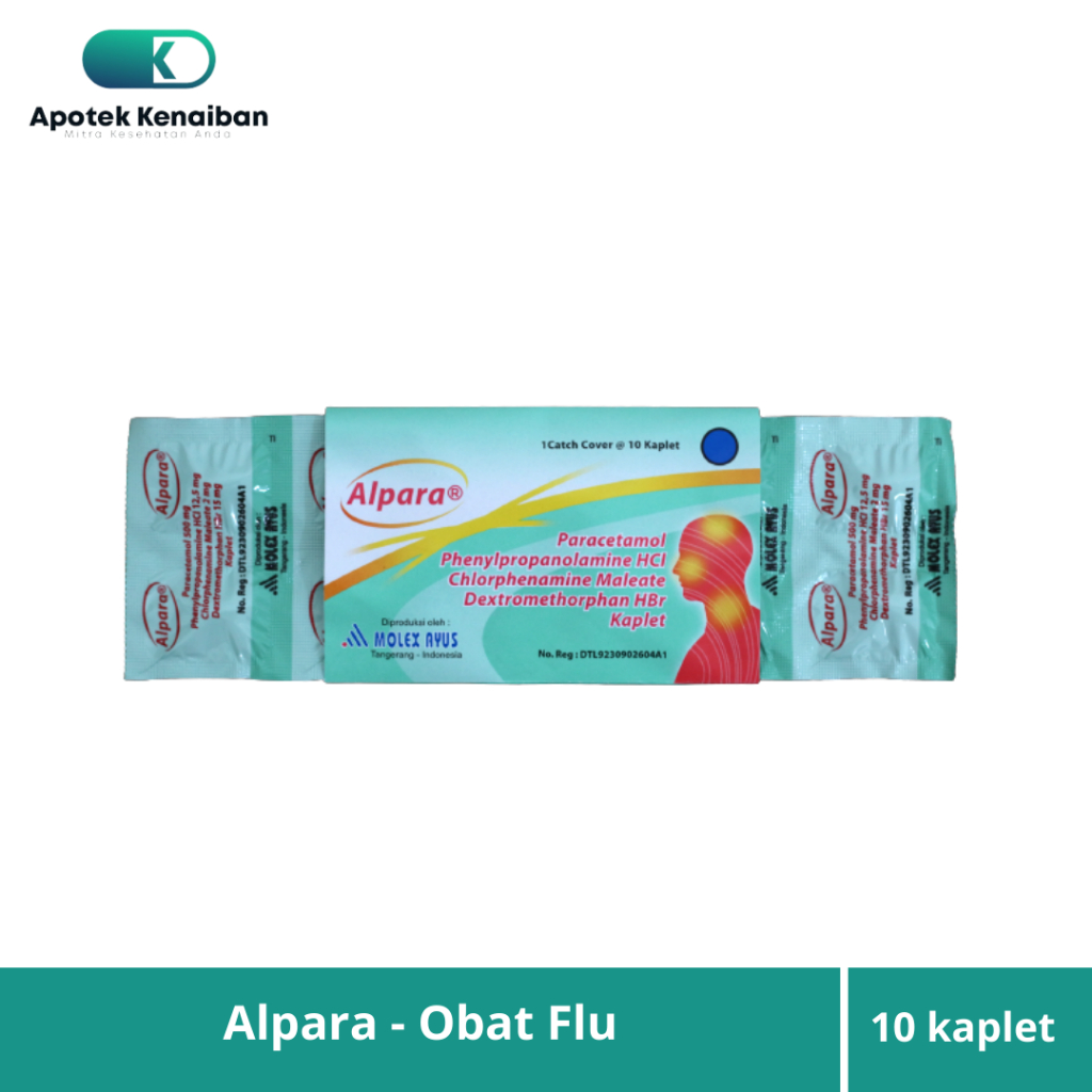 Jual ALPARA TABLET STRIP 10 TABLET OBAT FLU + BATUK / OBAT PILEK ...