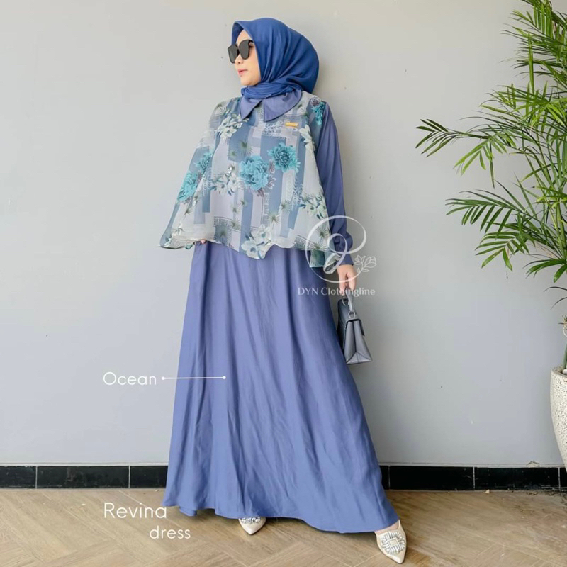 Jual DYN Clothingline Revina Dress Premium - Gamis Wanita Simple ...
