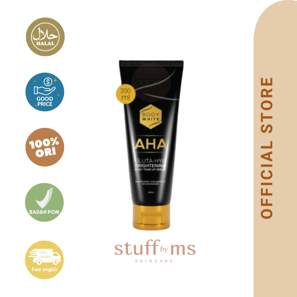 Jual Body White AHA Gluta Hya Bright Body Tone | Shopee Indonesia