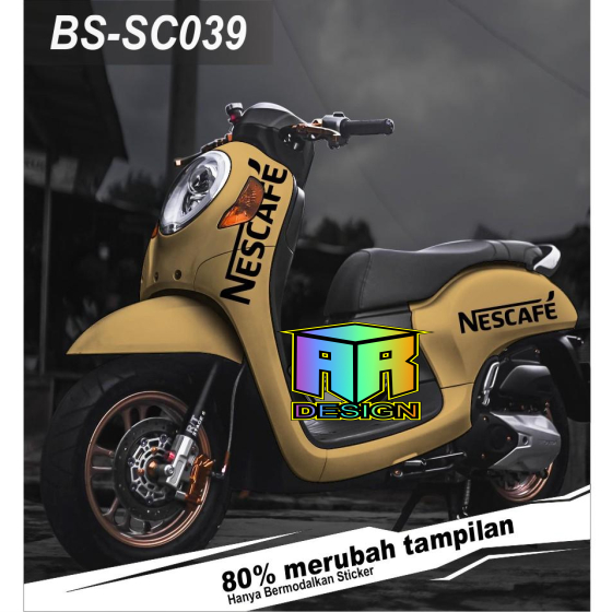 Jual DECAL STICKER NEW SCOOPY NESCAFE/STICKER NESCAFE NEW FULL BODY ...