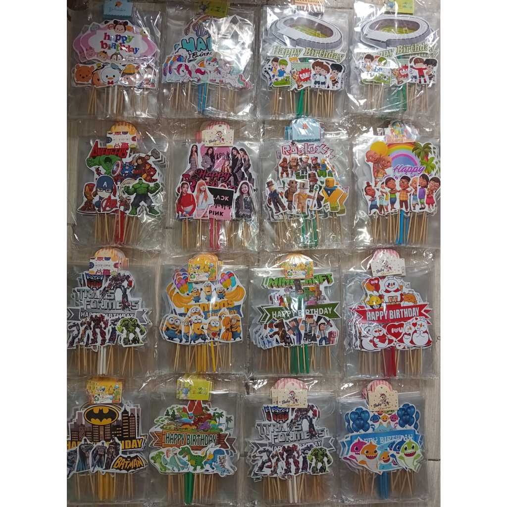 Jual CAKE TOPPER KARAKTER TUSUK GIGI | Shopee Indonesia
