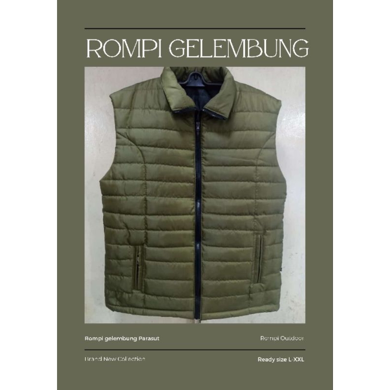 Jual Rompi Gelembung Winbreaker Termurah SK 99/Rompi Puffer Musim ...