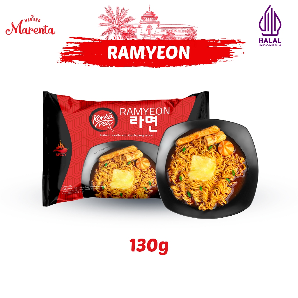 Jual Marenta X Korearea Ramyeon Halal / Mie Pedas Instan Makanan Korea ...