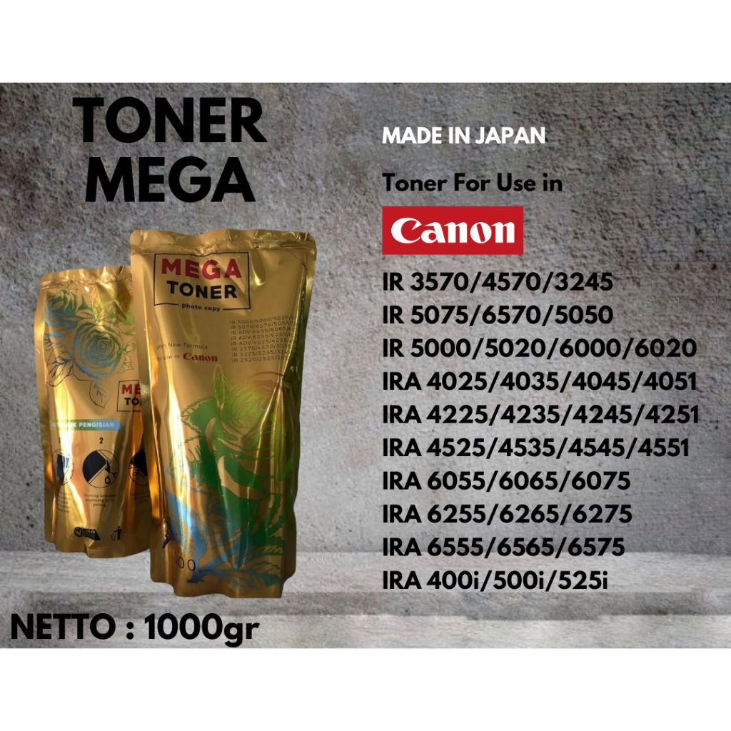 Jual TONER MEGA GOLD - Toner / Tinta Fotocopy Canon Original | Shopee ...