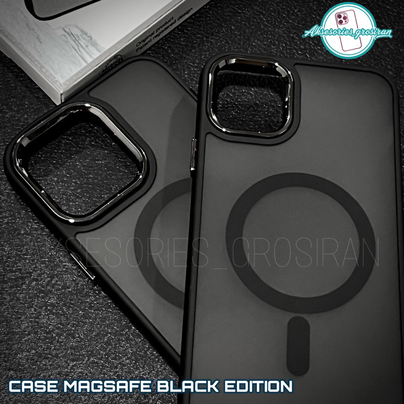 Jual Case Magsafe Black Edition Matte IPHONE X XS MAX XR 11 12 13 14 15 16 PRO MAX 14+ 15+ 16 ...
