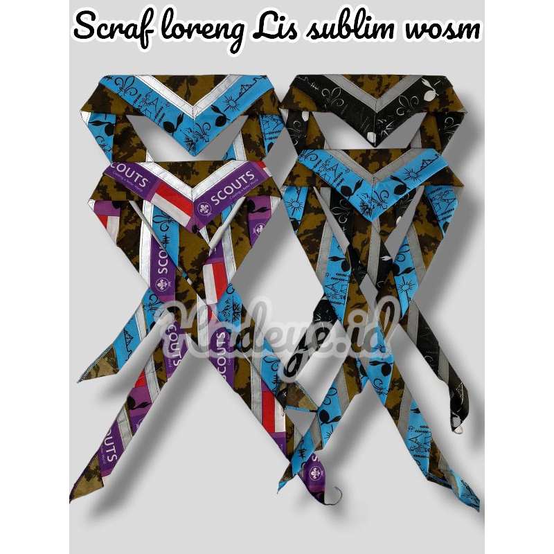 Jual Scraft Pramuka / Syal pramuka / Scraf Loreng Pramuka Glow In The ...