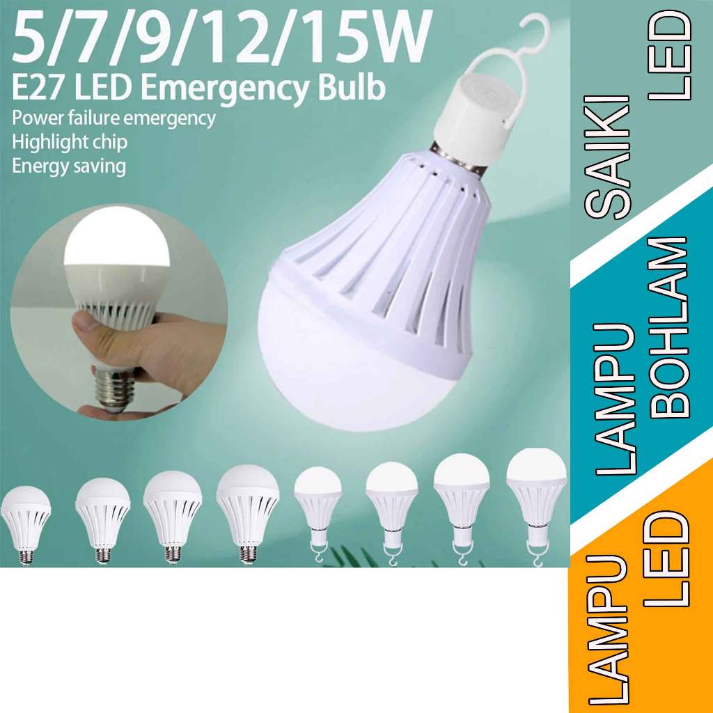 Jual Led Emergency Bullb - Saiki Led - Lampu Bohlam | Shopee Indonesia
