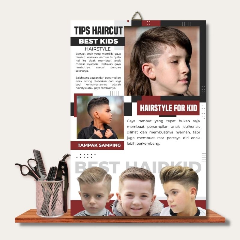Jual Poster Kayu Barbershop ukuran 20 x 28,5 cm/Hiasan dinding Kayu ...