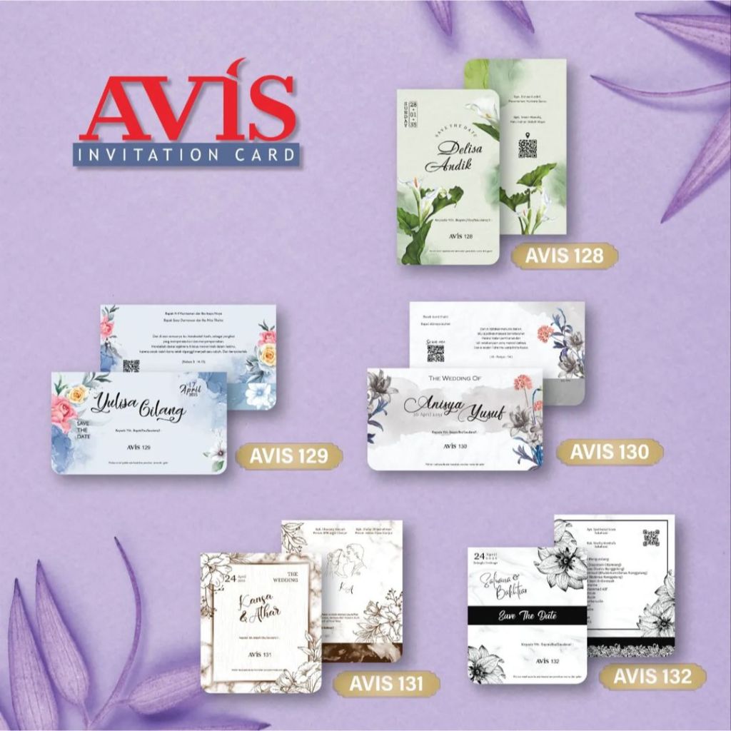 Jual Blangko Undangan Avis 128 - Avis 132 | Blangko Undangan kosong ...