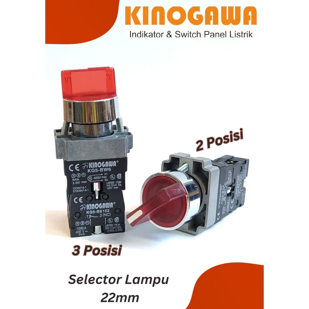 Jual Selector Switch Lampu 22mm MERAH XB2 Series Lampu LED | Shopee ...