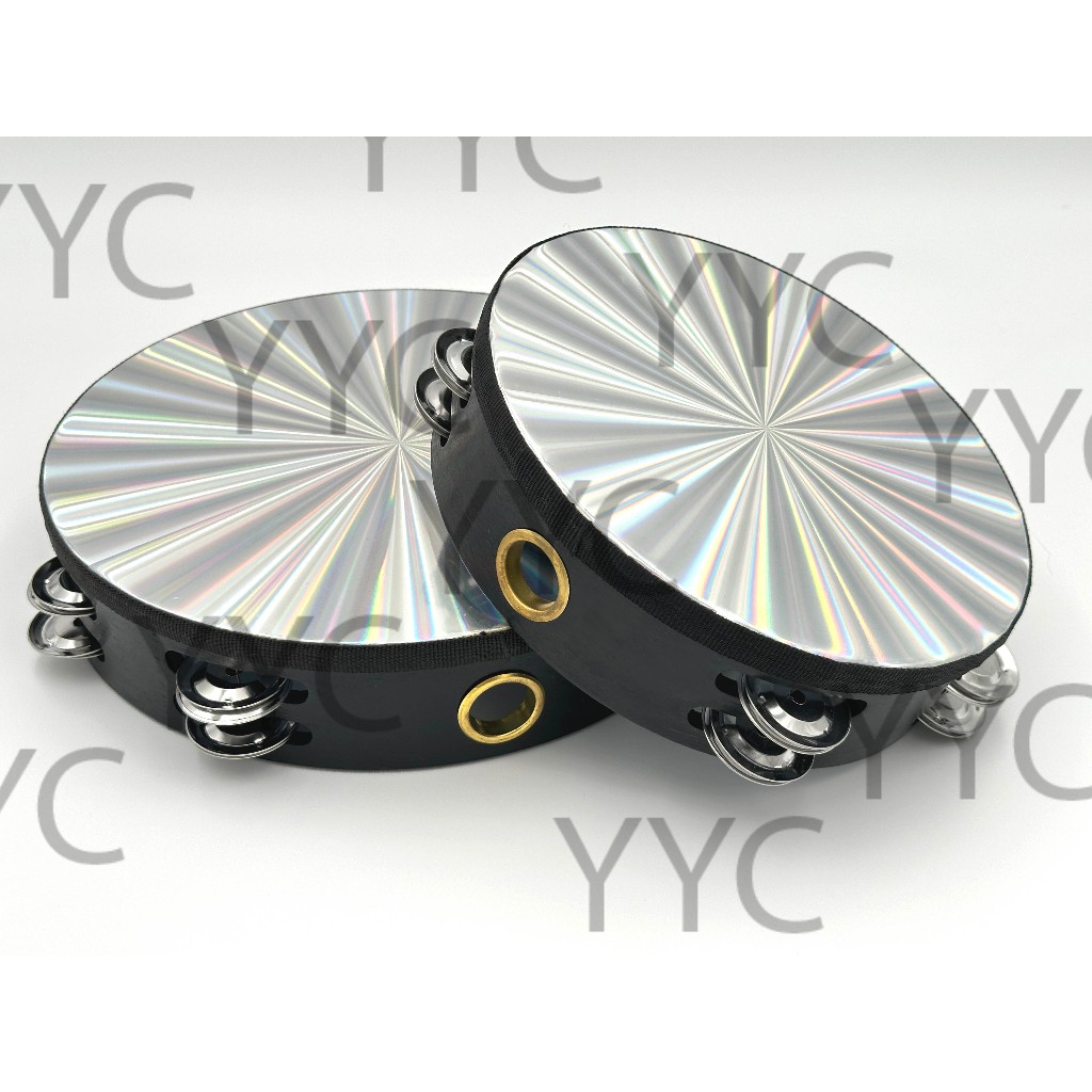 Jual Tamborin/Tamborine/Tambourine Hologram DOUBLE RING 6", 8" dan 10 ...
