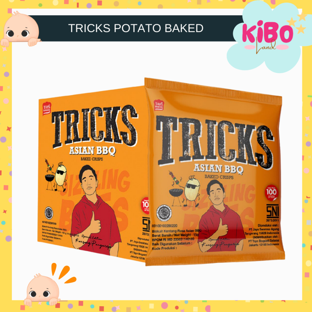 Jual Tricks Asian BBQ Biscuit Kentang Potato Baked 1 Box isi 4pcs ...