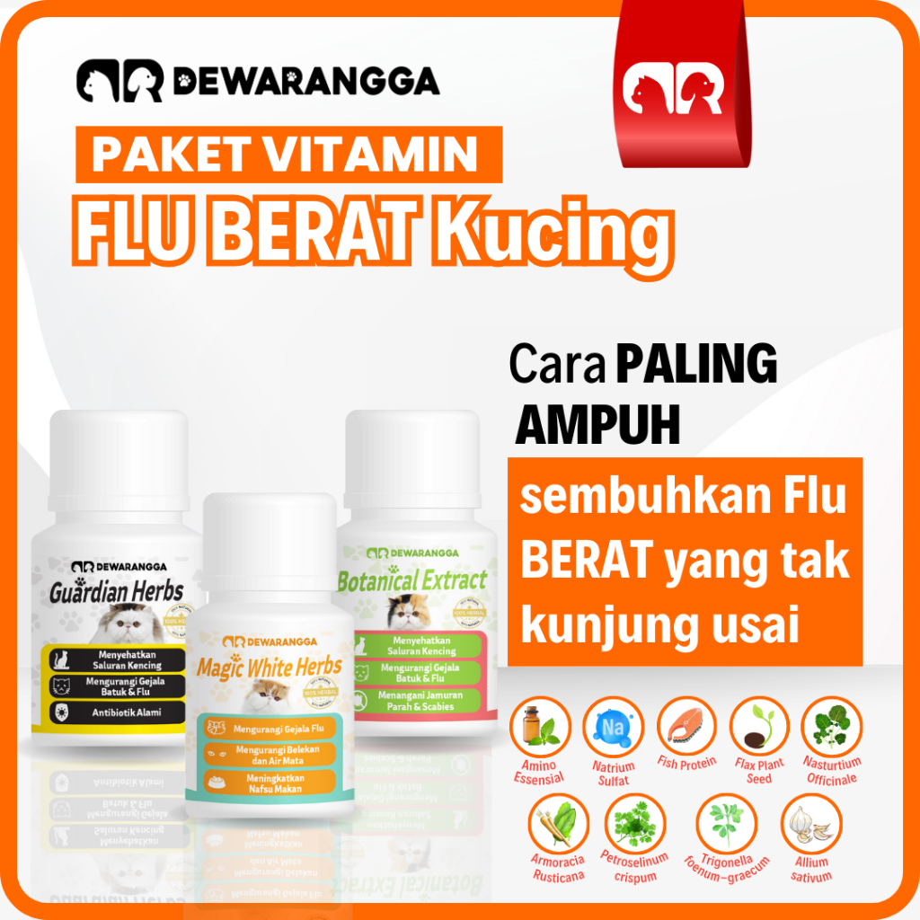 Jual Vitamin FLU BERAT Kucing Dewarangga - Obat Bersin Kucing - Obat ... Jual Vitamin FLU BERAT Kucing Dewarangga - Obat Bersin Kucing - Obat ...