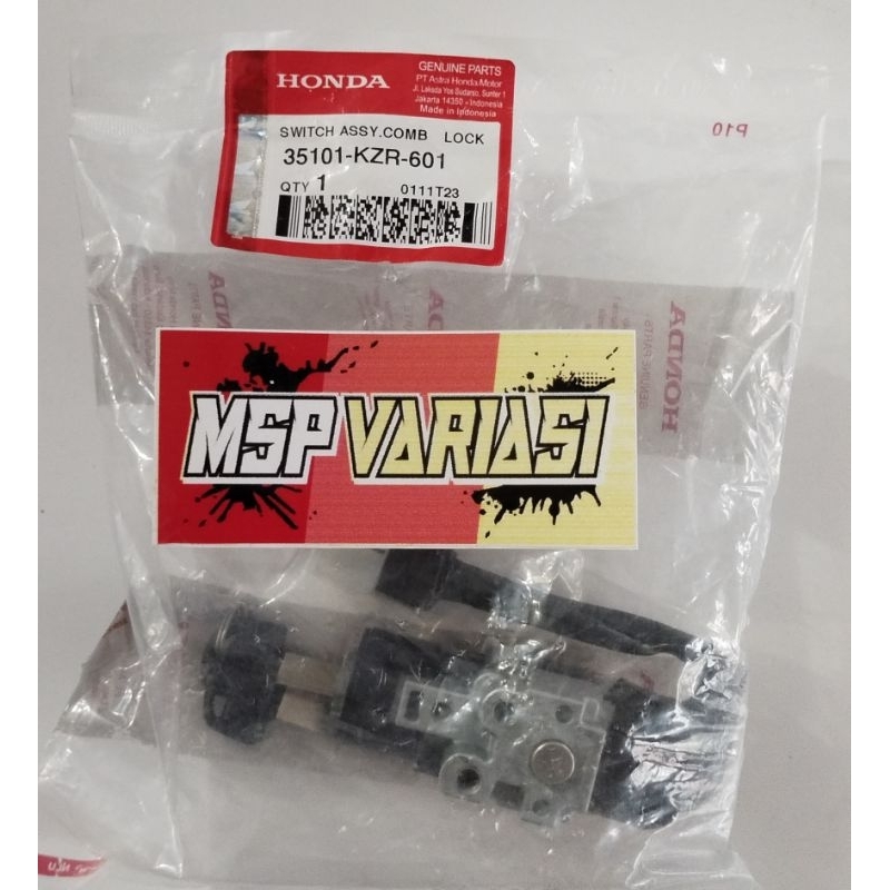 Jual Original AHM 35101-KZR-601 Kunci Kontak Honda Vario Techno 125 FI ...