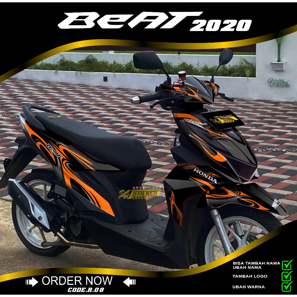 Jual Decal Beat Deluxe 2020 2021 2022 Full Body Design grafis R23.08 ...