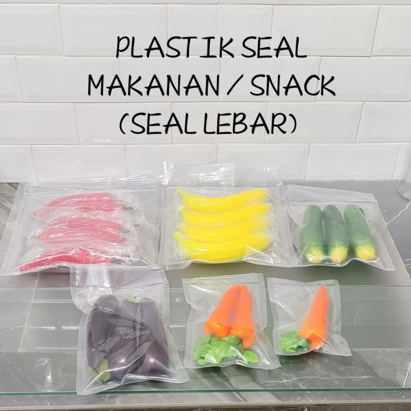 Jual PLASTIK VACUM SEALER POLOS/ PLASTIK PACKAGING MAKANAN / SNACK ...