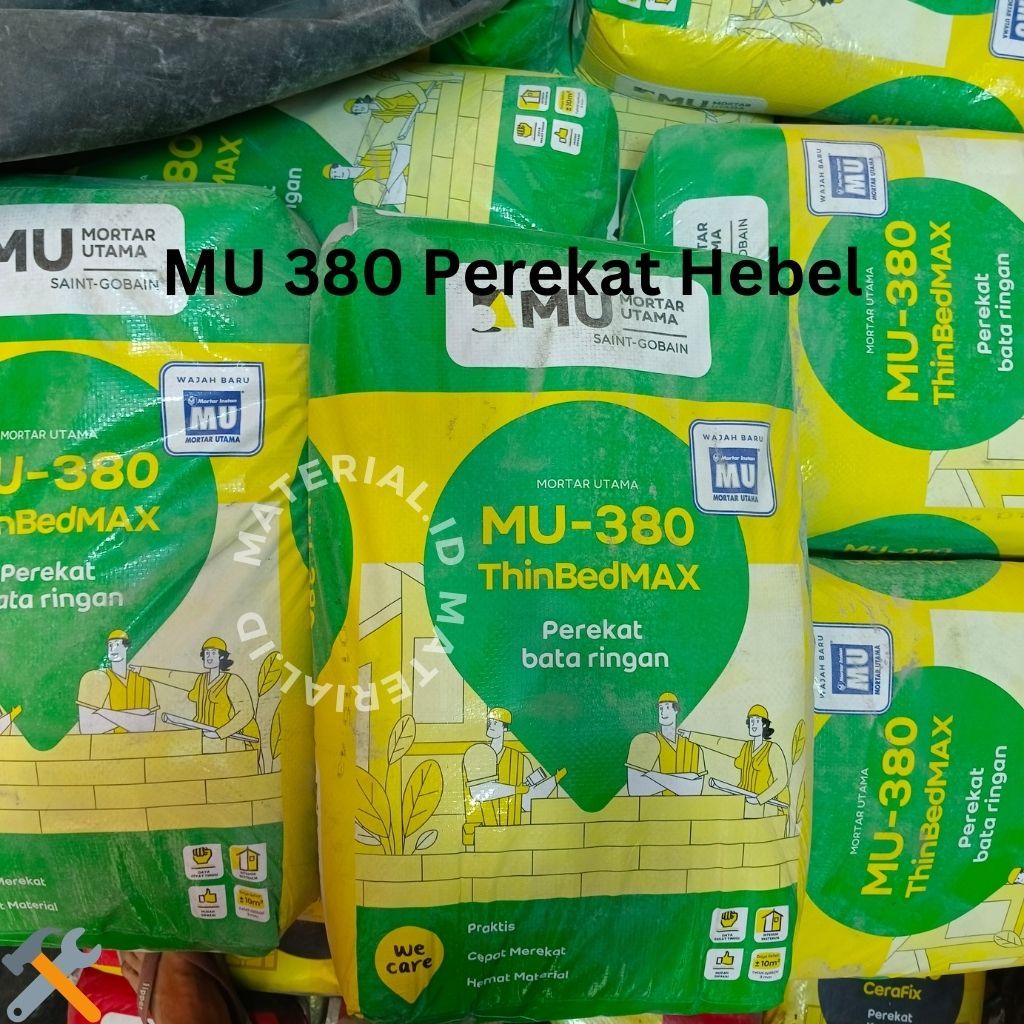 Jual 1 KG MU 380 Semen Perekat Lem Hebel Baja Ringan 7,5 cm 10 cm Murah ...