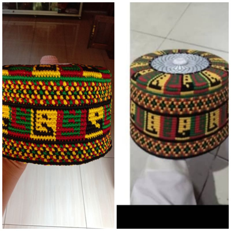 Jual Kopyah Rajut Motif Alfiah Kaku | Shopee Indonesia