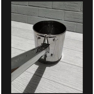 Jual gayung air stainless gagng kayu panjang 40cm / gayung thai tea ...