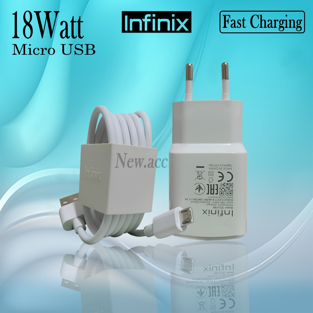 Jual Charger Infinix Fast Charging USB Micro Original 2A 9V 18Watt ...