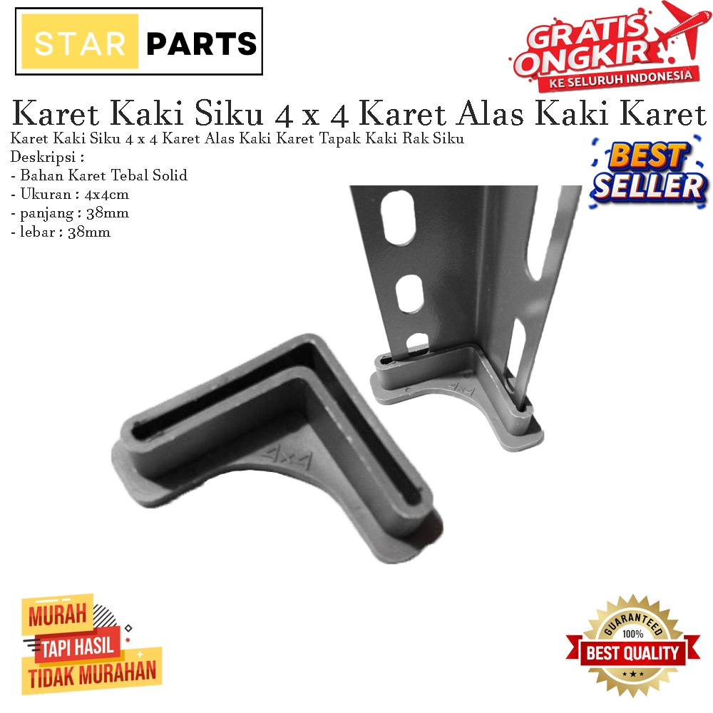 Jual Karet Kaki Siku 4 x 4 Karet Alas Kaki Karet Tapak Kaki Rak Siku ...