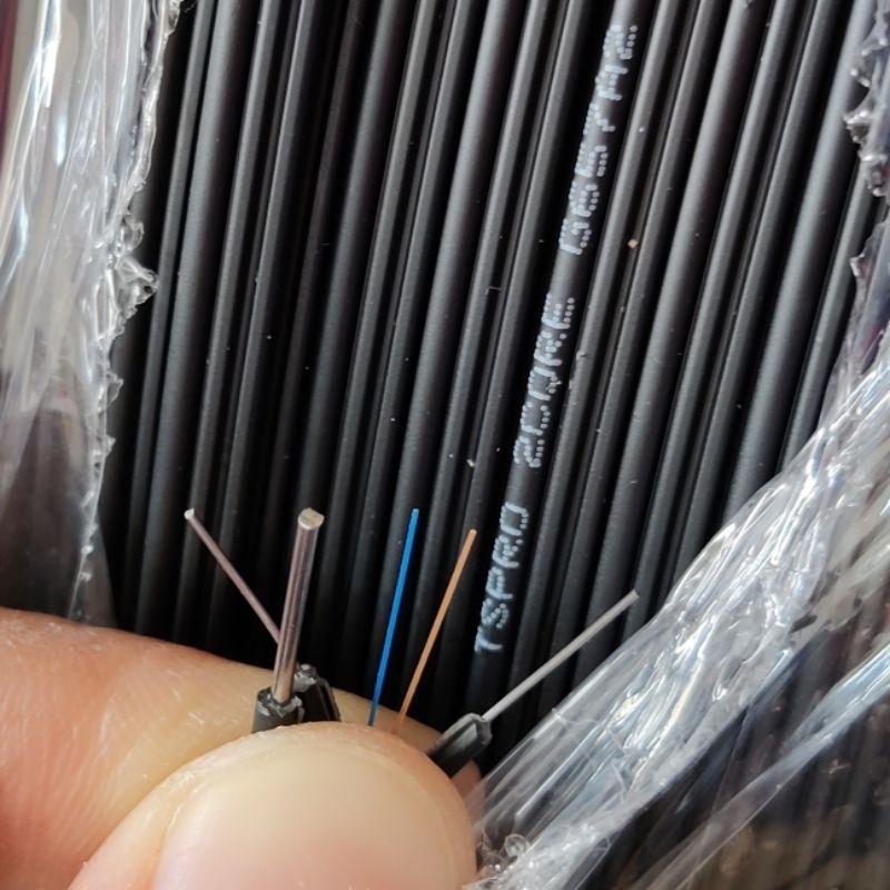 Jual Dropcore 2 Core 3 Seling panjang 1000 Meter 1KM Kabel FO Fiber ...