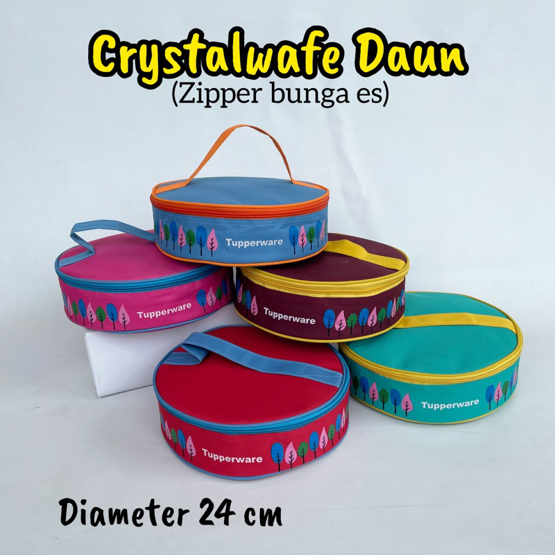 Jual CWL daun Tupperware // Tas bekal BuLat diameter 24 cm (sipper ...