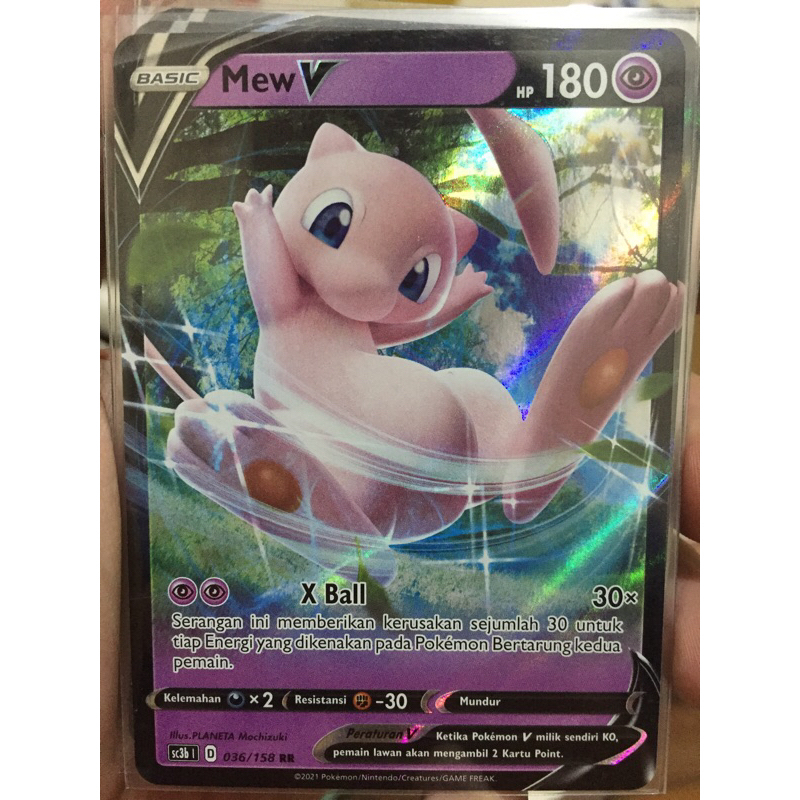Jual KARTU POKEMON MEW V RR X BALL INDONESIA HOLO | Shopee Indonesia