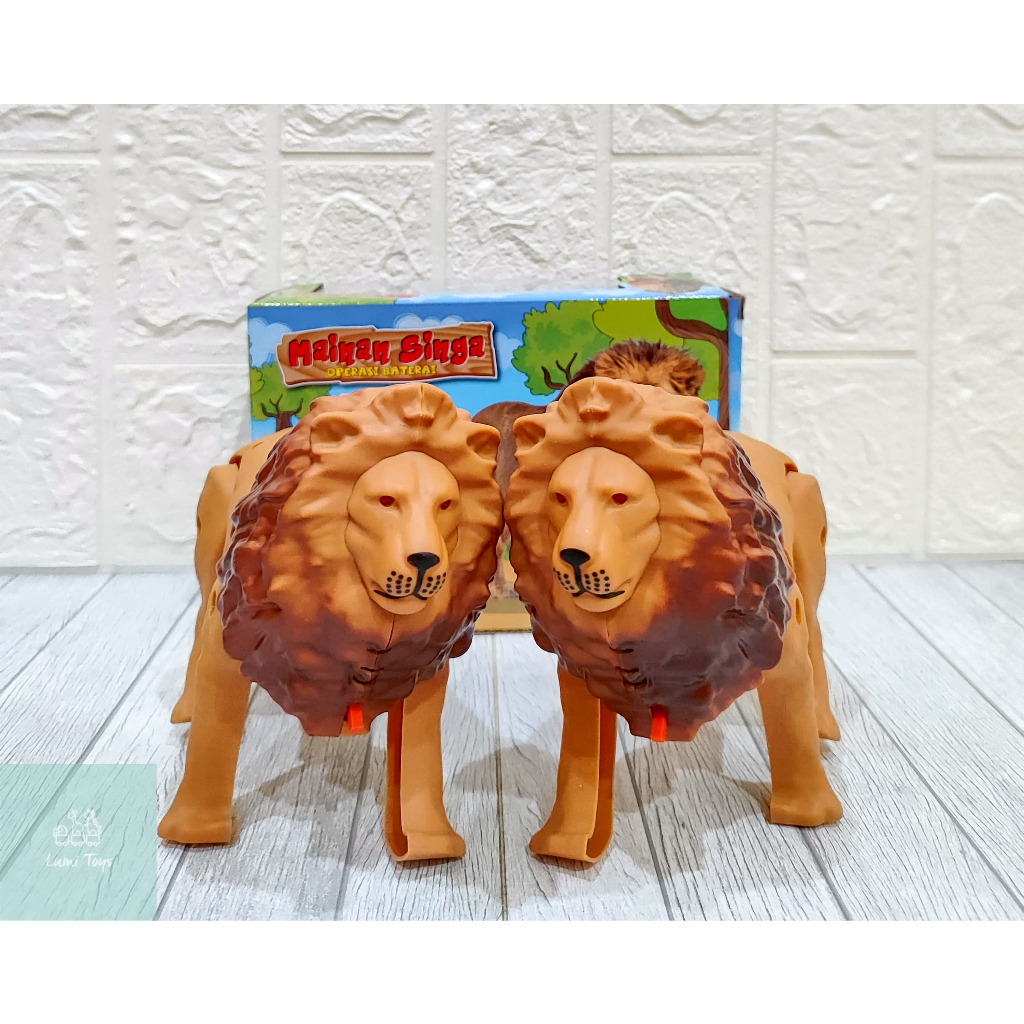 Jual Mainan Anak Robot Figure Singa Berjalan Lion Toys Light & Sound ...