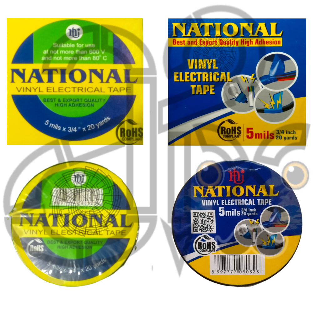Jual Isolasi listrik National Solasiban lakban tape Hitam | Shopee ...