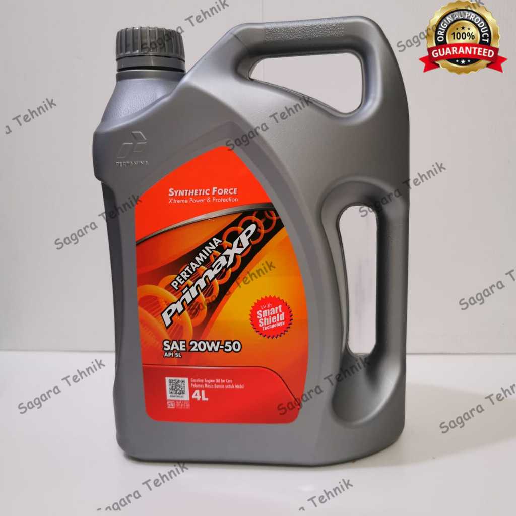 Jual OLI PERTAMINA PRIMA XP SAE 20W-50 API SL 4 LITER | Shopee Indonesia