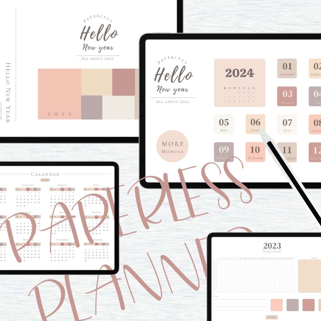 Jual Yearly Digital Simple Elegant Planner 2026 --- Paperless Planner ...