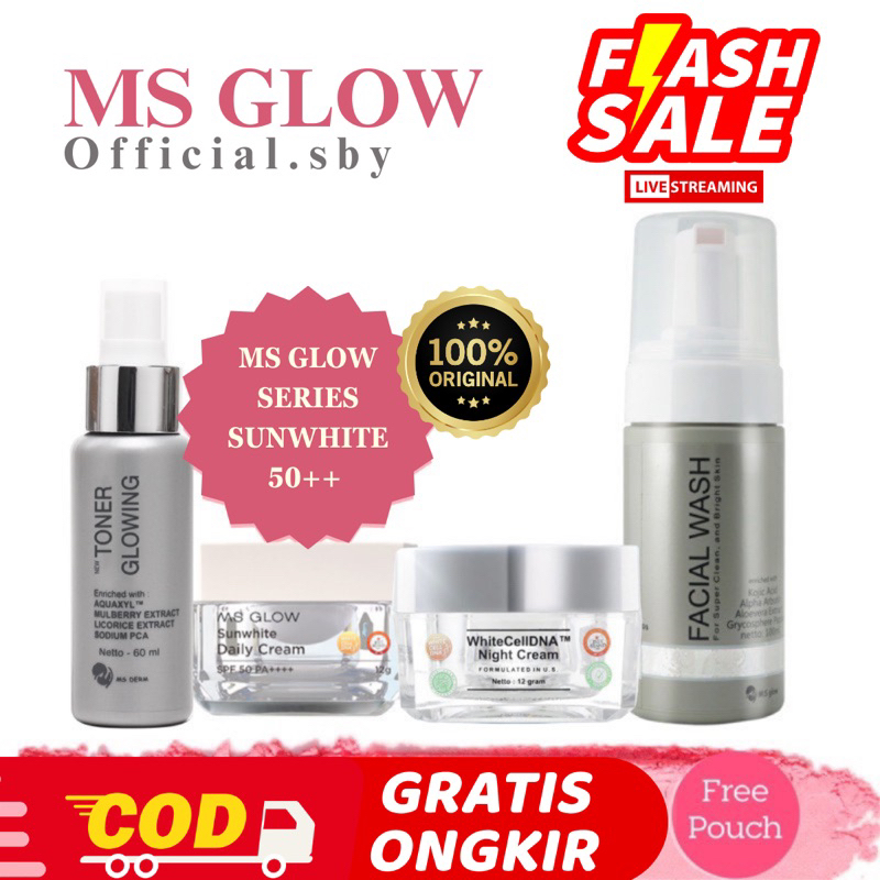 Jual DISKON PAKET SUNWHITE MSGLOW ORIGINAL / MSGLOW WHITENING / SUNWHITE MSGLOW / MSGLOW ...