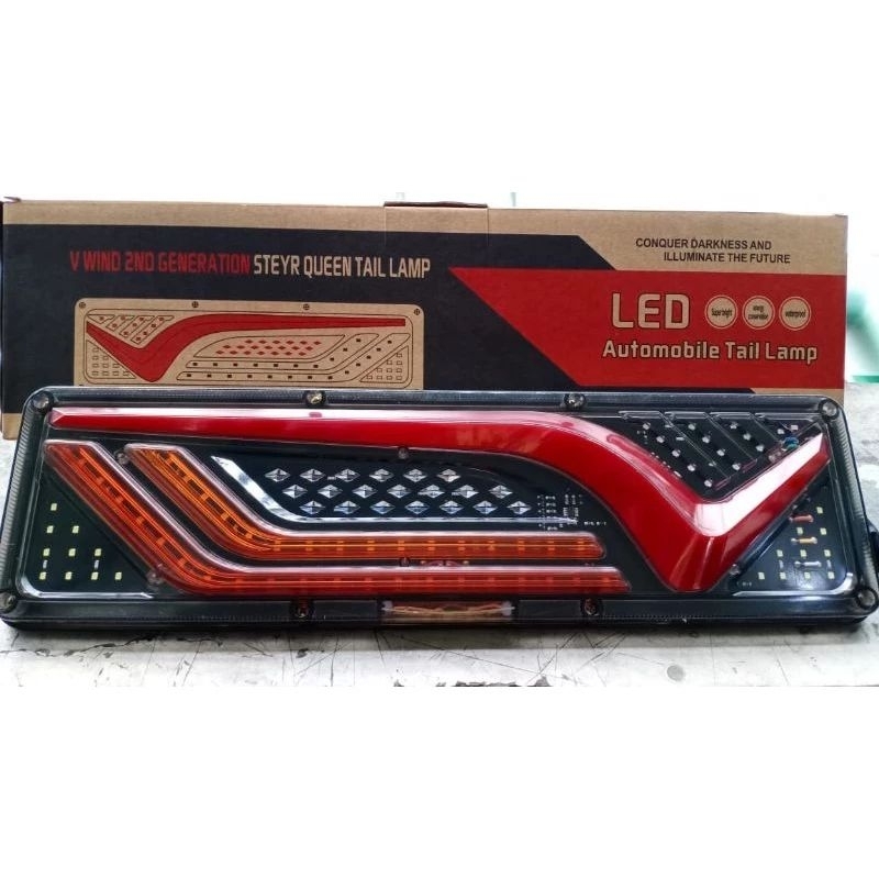 Jual Lampu Stop Lamp Truk 24V Tipe V 46Cm Lampu Rem belakang Canter ...