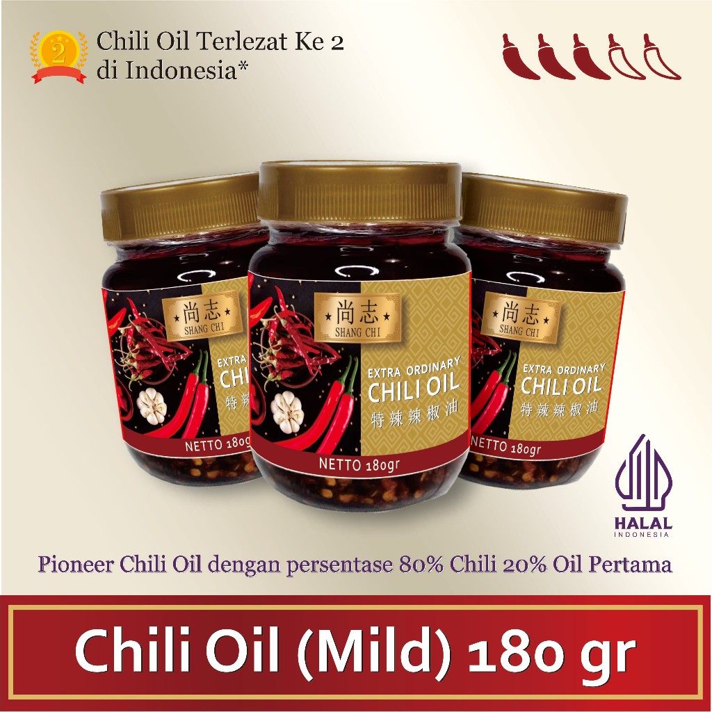Jual Shang Chi - Chili Oil Halal - Chili Oil Level MILD / Minyak Cabai ...