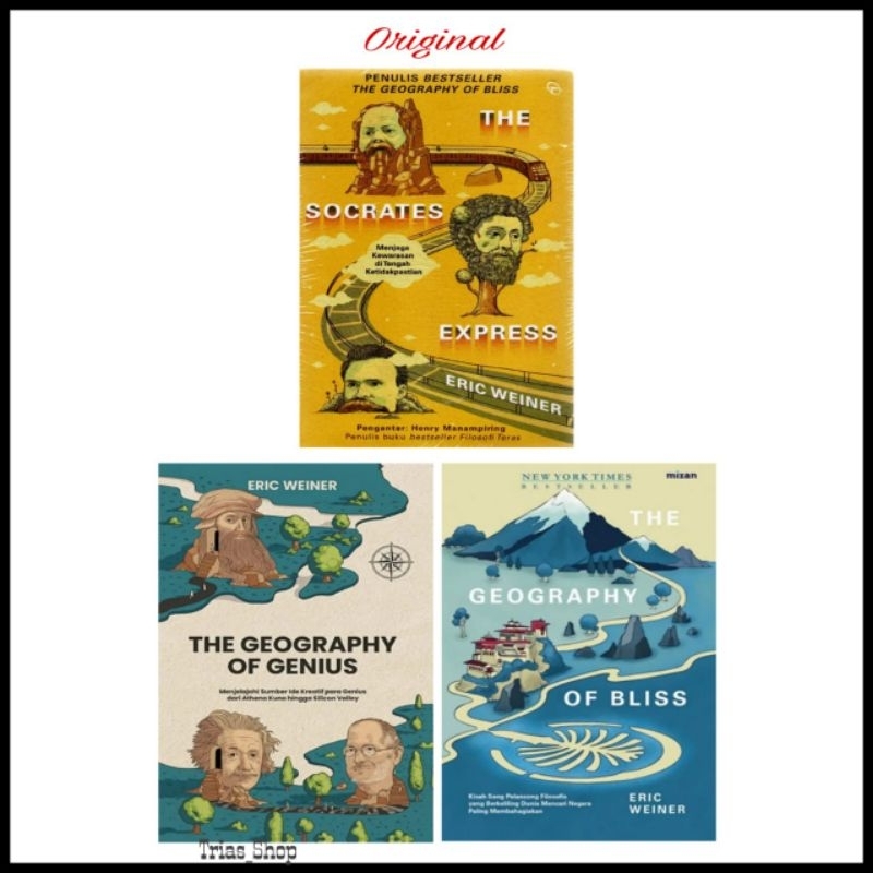 Jual Buku The Geography Of Genius Bliss Socrates Express By Eric Weiner ...