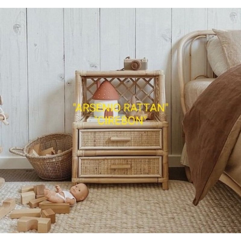 Jual Rak Nakas Rotan Natural Minimalis | Shopee Indonesia