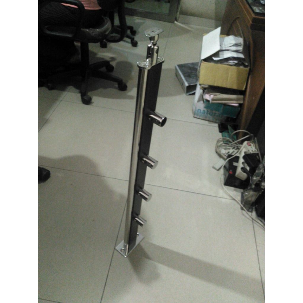 Jual TIANG RAILING TANGGA MINIMALIS KACA | Shopee Indonesia