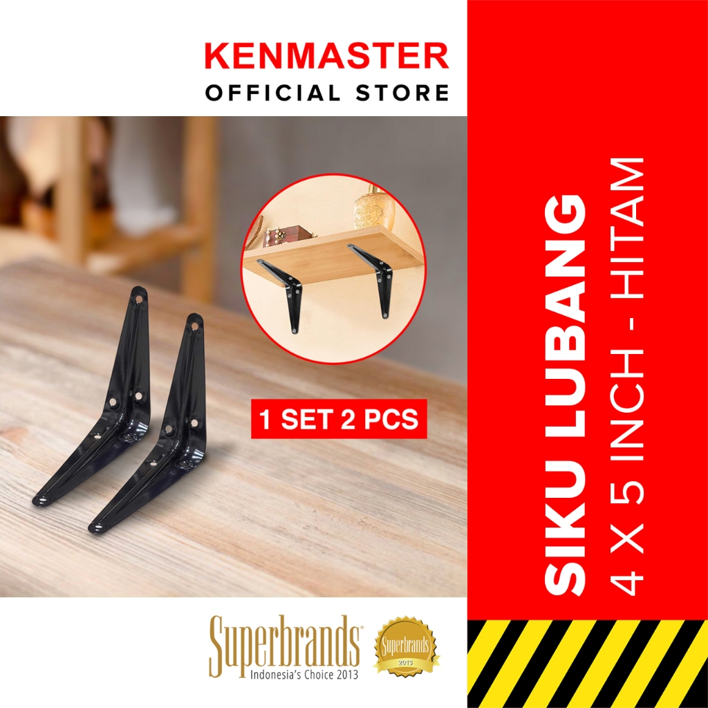 Jual Kenmaster Siku Rak 4 X 5 CM - 1 set isi 2 PCS / Siku Penyangga rak ...
