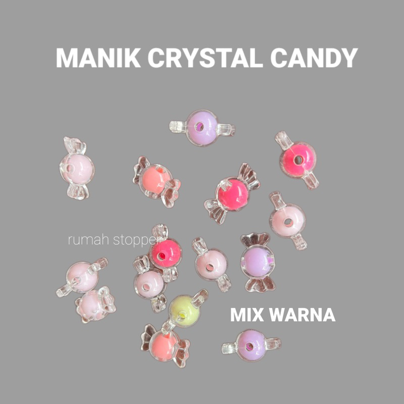 Jual 15pcs Manik manik crystal candy mix warna | Shopee Indonesia