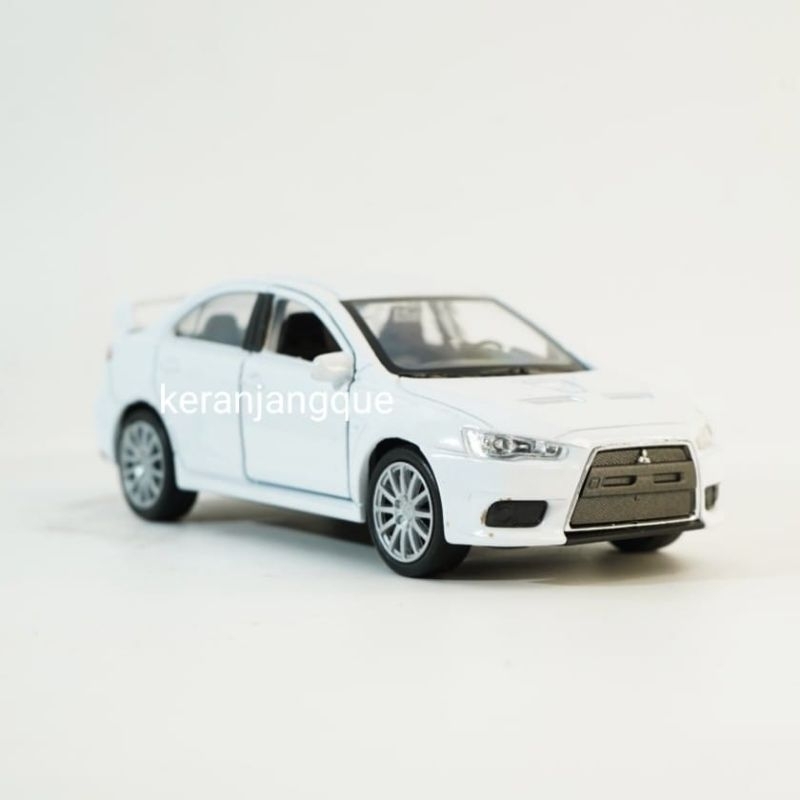Jual Welly Nex 1/37 Diecast Mobil Mitsubishi Lancer Evolution X (White ...