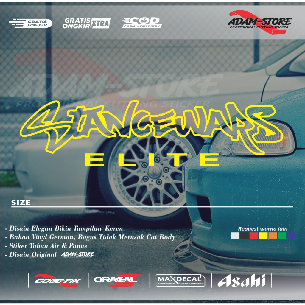 Jual SE21 Sticker stancewars sticker elite sticker cutting stiker mobil ...
